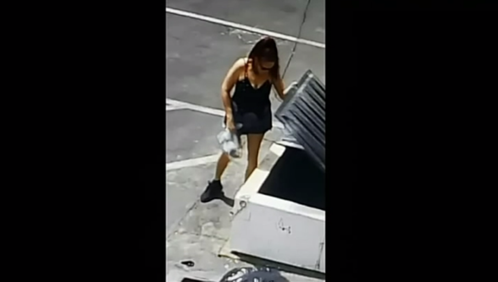Video Shows Woman Throwing Plastic Bag Full Of Puppies Into Dumpster In