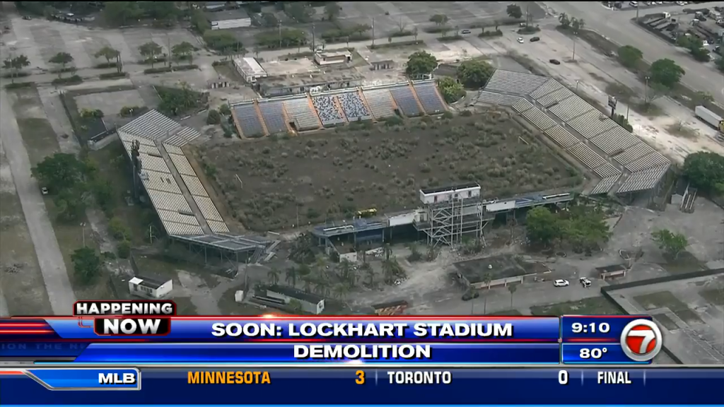 Inter Miami CF begins demolition of Lockhart Stadium in Fort Lauderdale ...