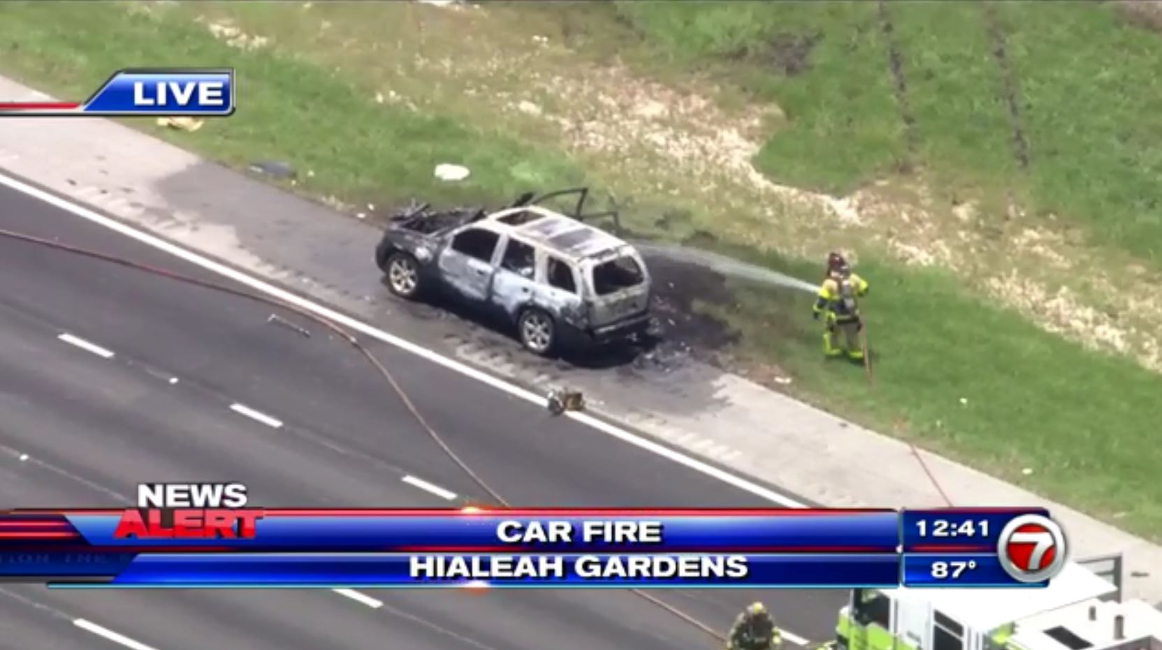 Delays on southbound I-75 near Miami Gardens Drive in Hialeah Gardens ...