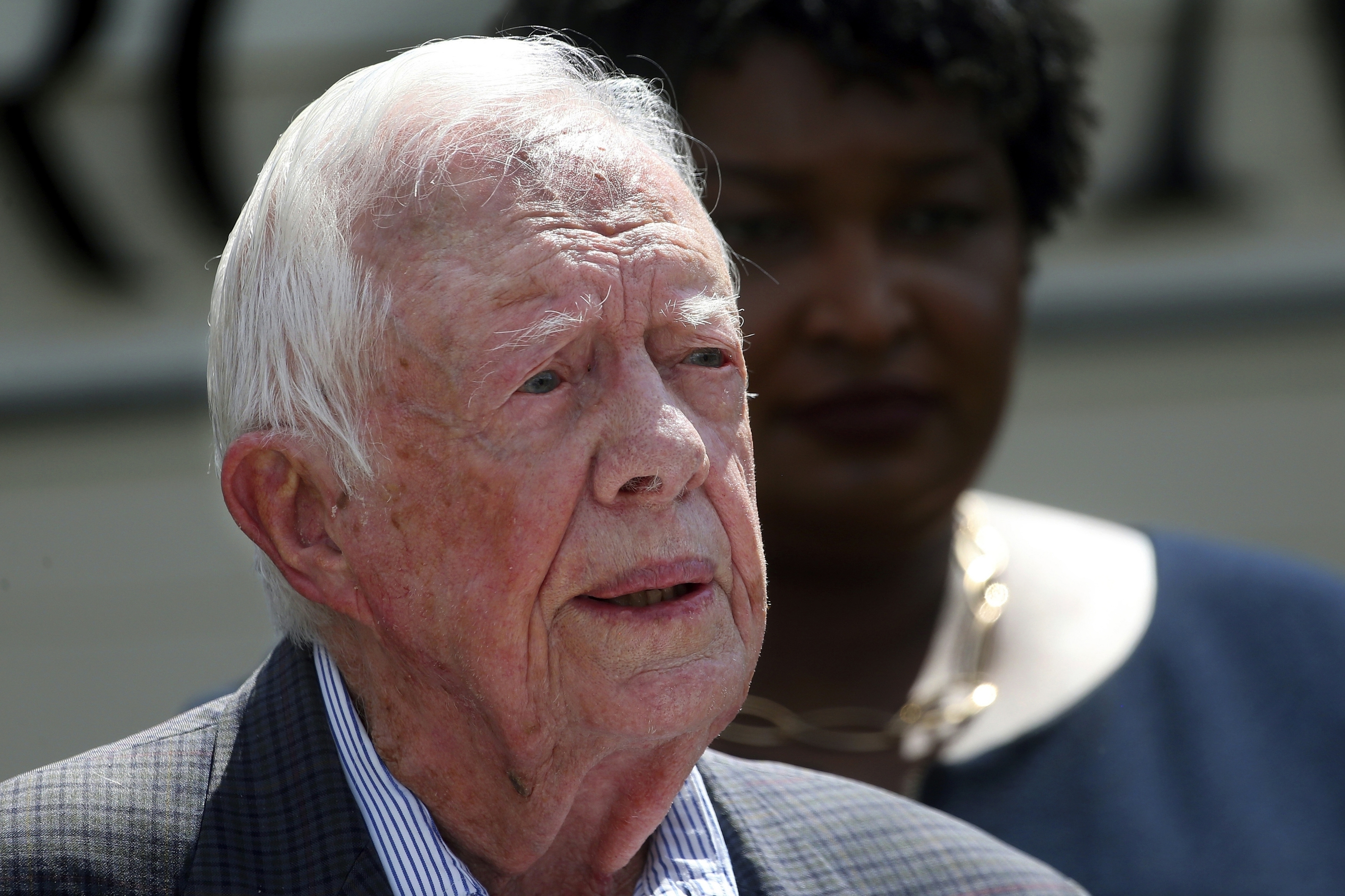 Ex-President Jimmy Carter has black eye, stitches after fall - WSVN ...