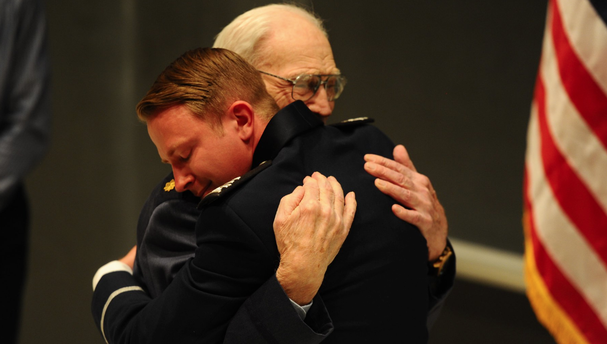 101-year-old WWII vet commissions grandson at Air Force Academy - WSVN ...