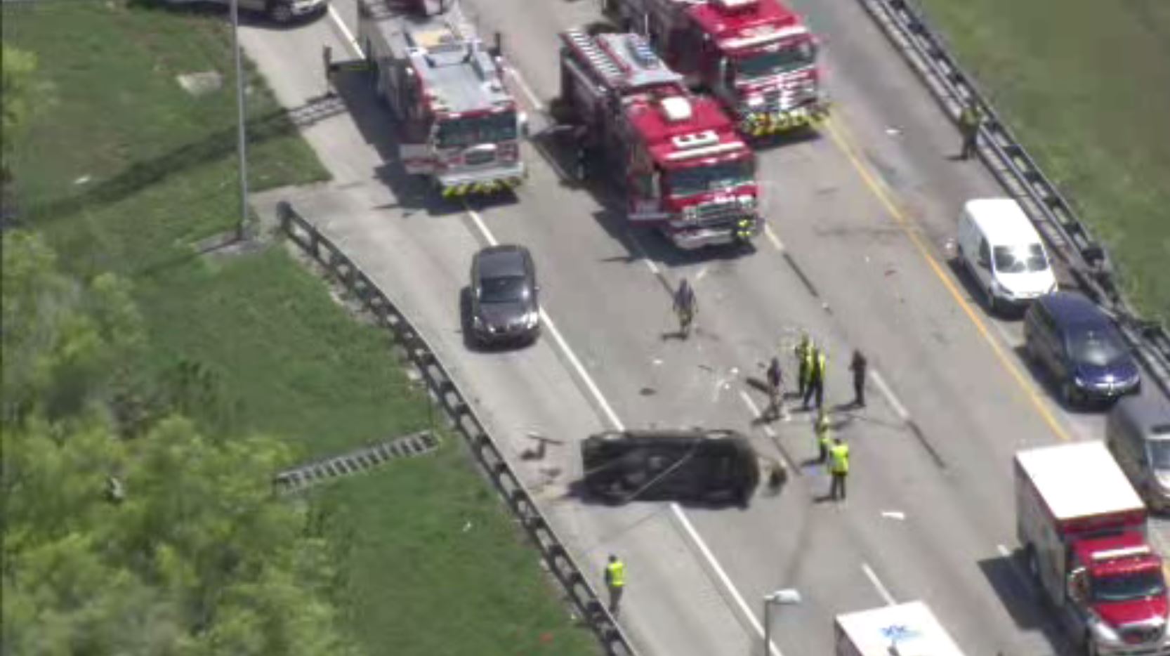 All lanes reopened after rollover crash on Sawgrass Expressway near Atlantic Boulevard in Coral ...