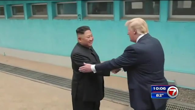 Trump And Kims Dmz Meeting Mixes Show And Substance Wsvn 7news