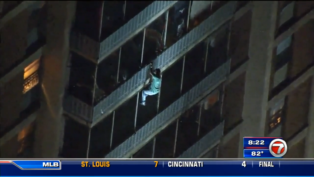 Man escapes high-rise on fire by climbing down “Spider-Man” style ...
