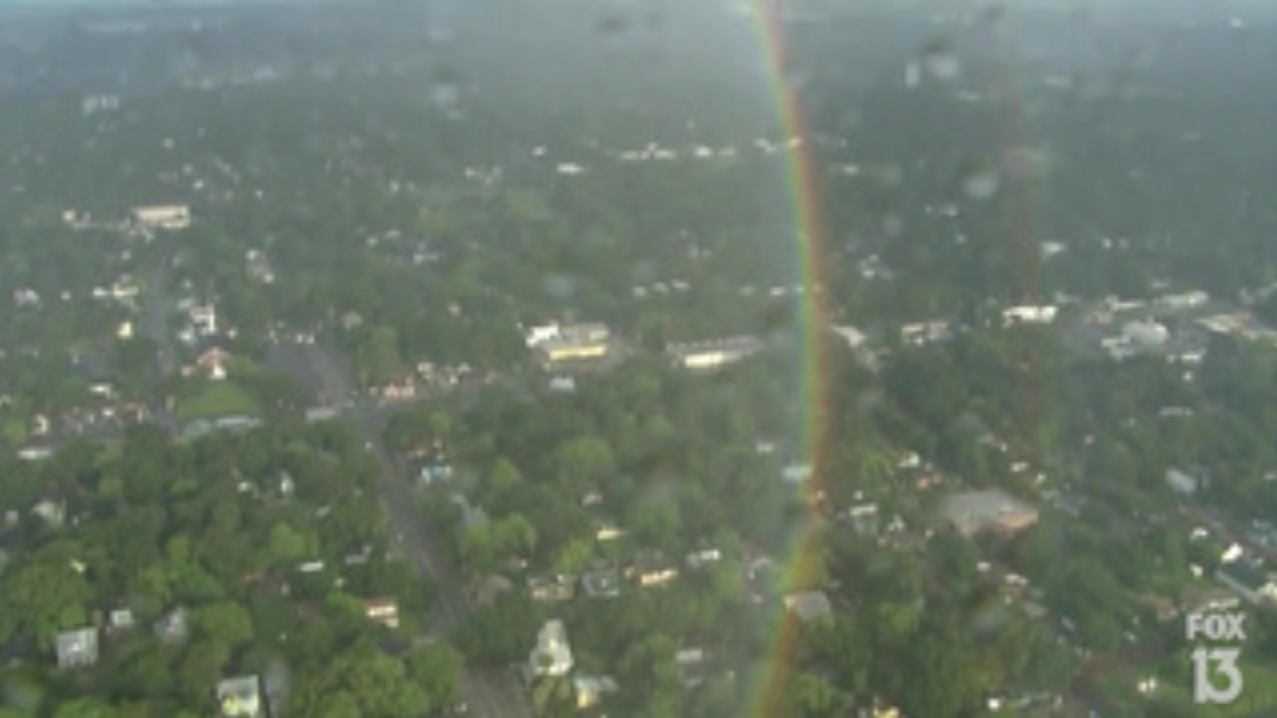 News helicopter spots full circle rainbow - WSVN 7News | Miami News ...