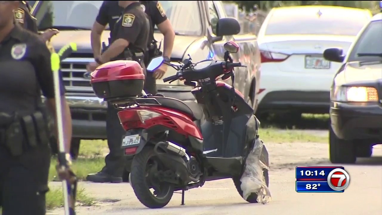 Child taken to hospital after moped crash in Miami Gardens - WSVN 7News ...