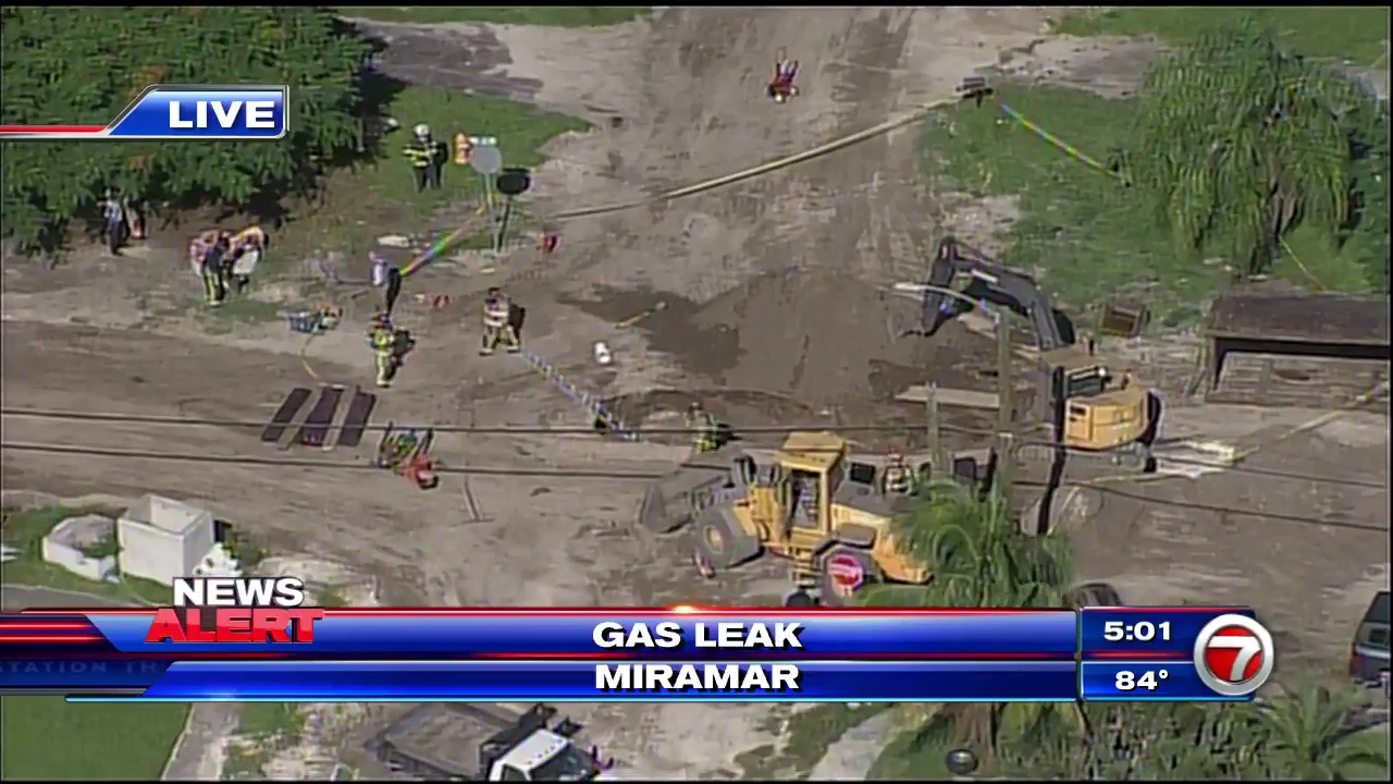 Crews cap gas leak in Miramar - WSVN 7News | Miami News, Weather ...