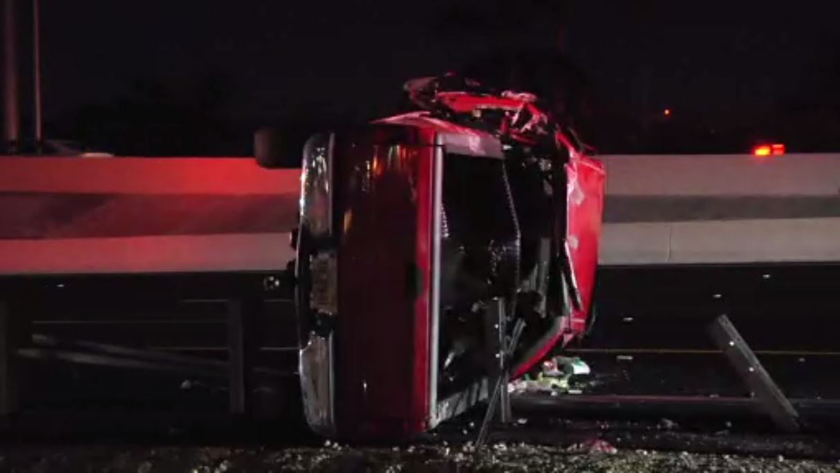 2 hurt after rollover crash on SR 836 in NW Miami-Dade - WSVN 7News | Miami News, Weather ...