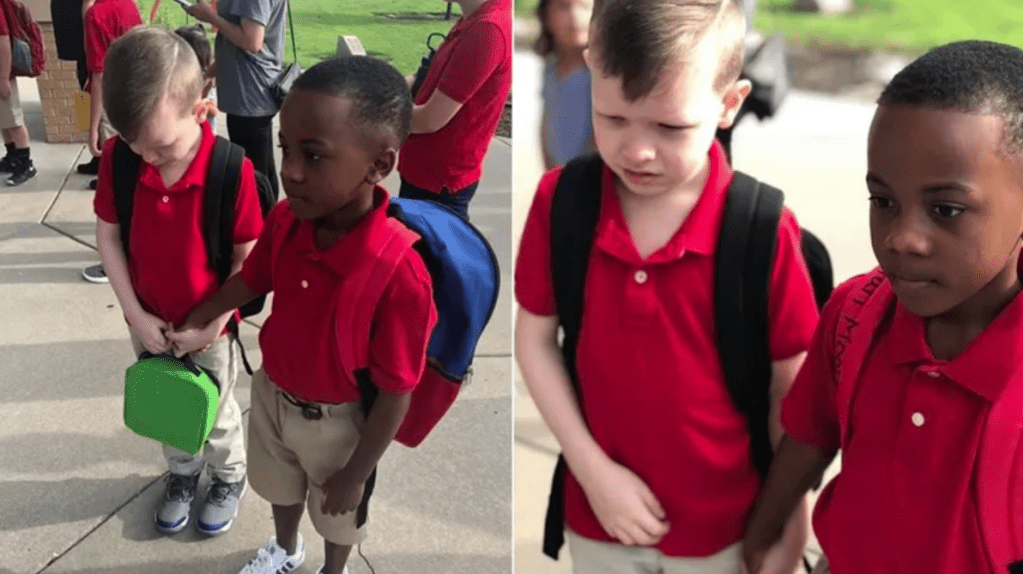 8 year old Holds Hand Of Crying Classmate With Autism To Calm Him Down 8-year-old-holds-hand-of-crying-classmate-with-autism-to-calm-him-down