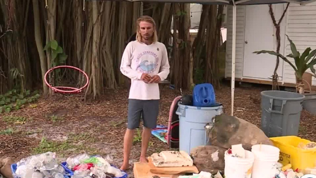 Delray Beach man walks 1,200 miles across Florida picking up trash ...