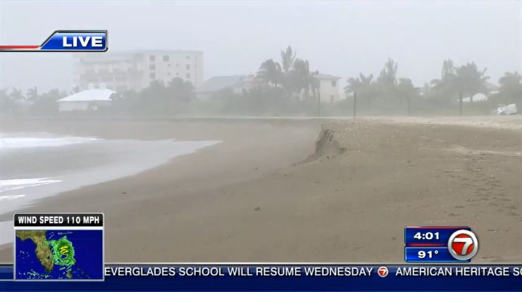 Central Florida enduring rough seas as Hurricane Dorian brushes by ...