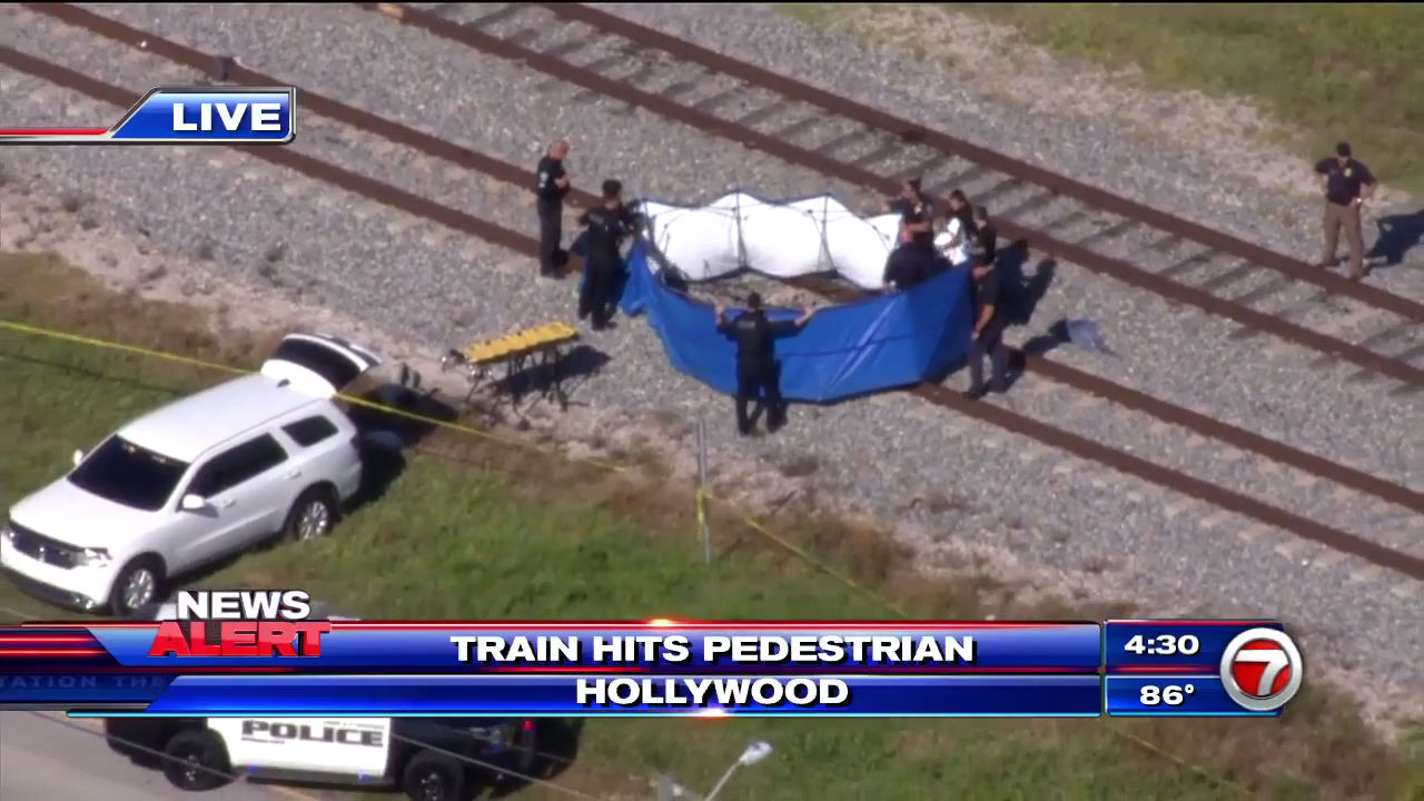 Pedestrian Killed By Brightline Train In Hollywood Wsvn 7news Miami
