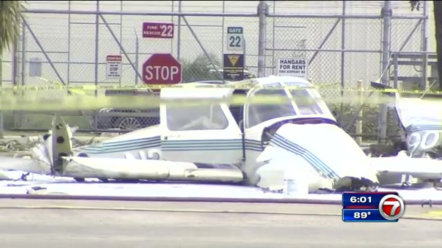 2 pilots hurt after small plane crashes near Boca Raton Airport - WSVN ...
