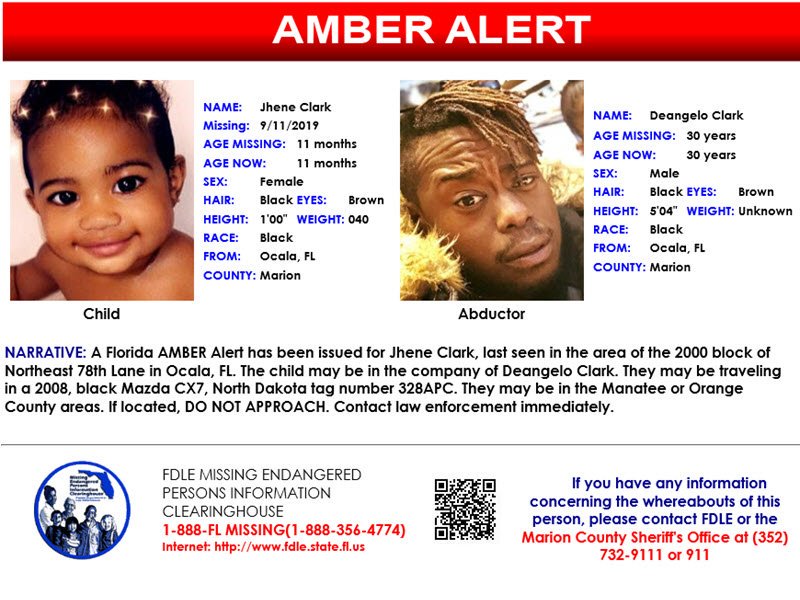AMBER Alert cancelled after 11-month-old girl found safe - WSVN 7News ...