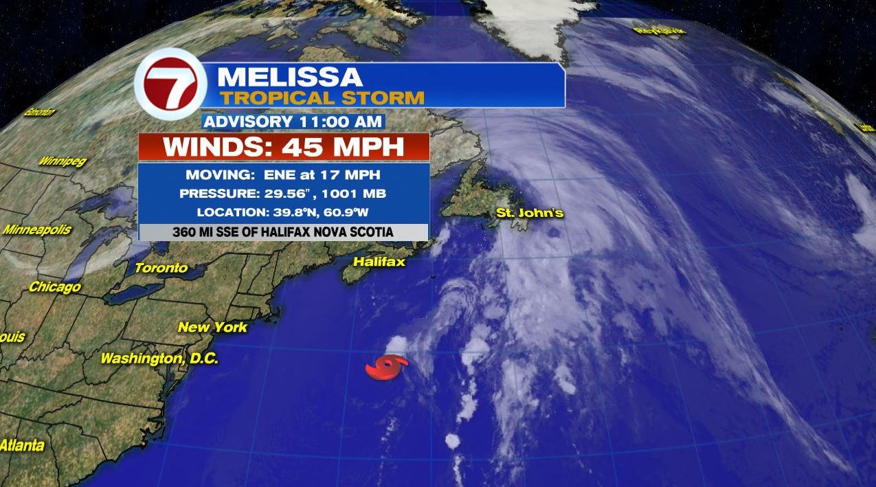 Tropical Storm Melissa moving into open Atlantic Ocean - WSVN 7News ...