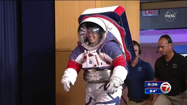 These are the new spacesuits for the first woman and next man on the ...