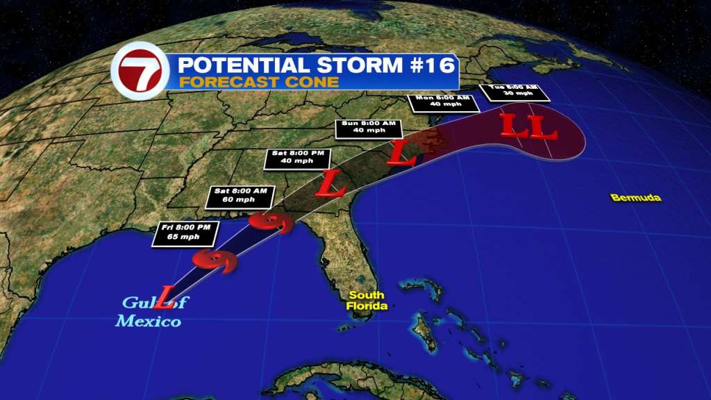 Tropical storm warnings for Gulf Coast as system strengthens – WSVN 7News | Miami News, Weather ...