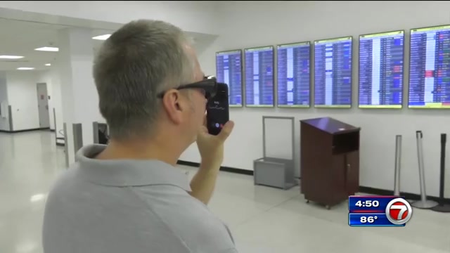 MIA unveils app for visually impaired passengers - WSVN 7News | Miami ...