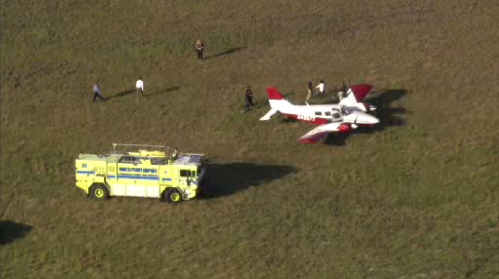Plane skids off runway at North Perry Airport; no injuries - WSVN 7News ...