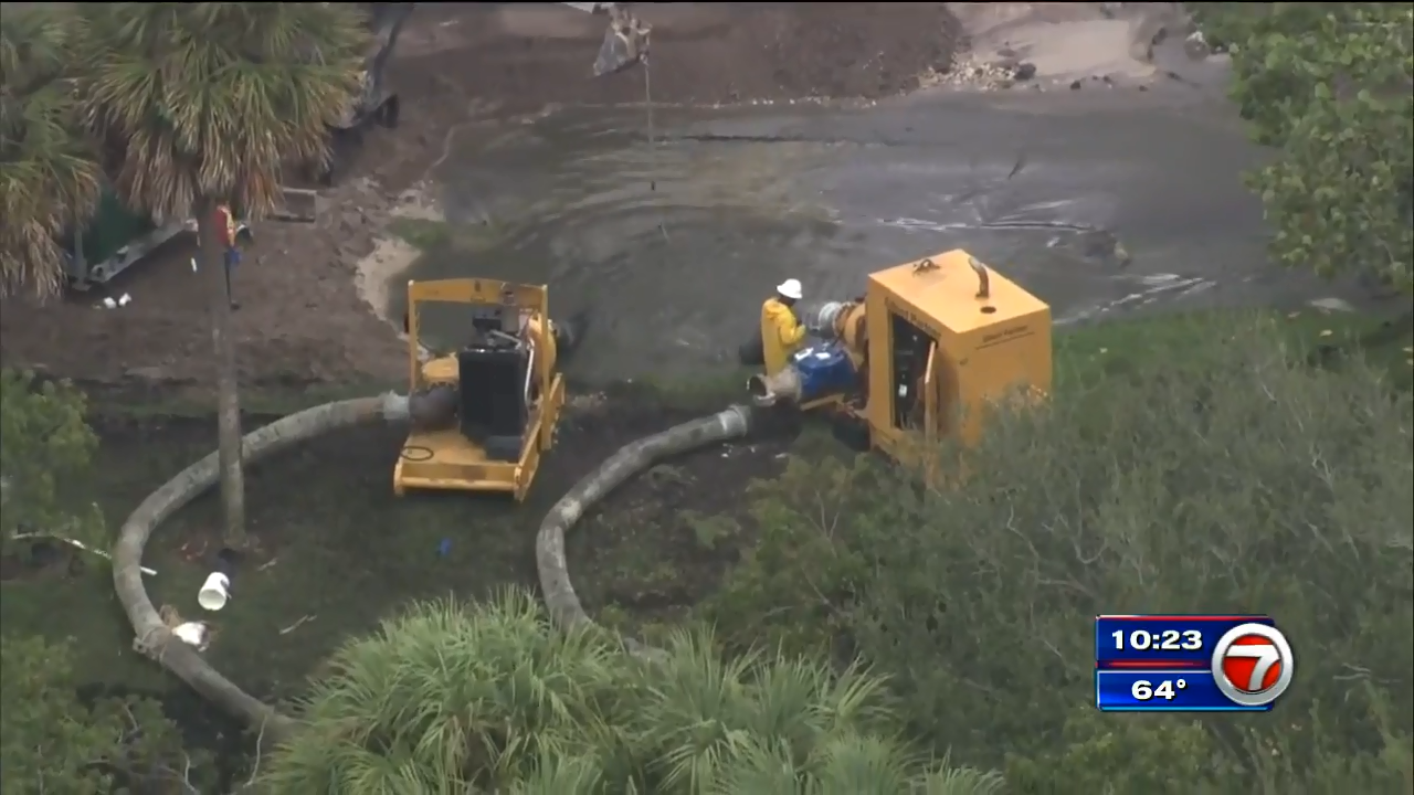 Crews continue to work on sewer spill in Fort Lauderdale - WSVN 7News ...