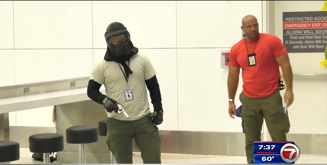 FLL conducts training drill to prepare for airport emergency - WSVN ...