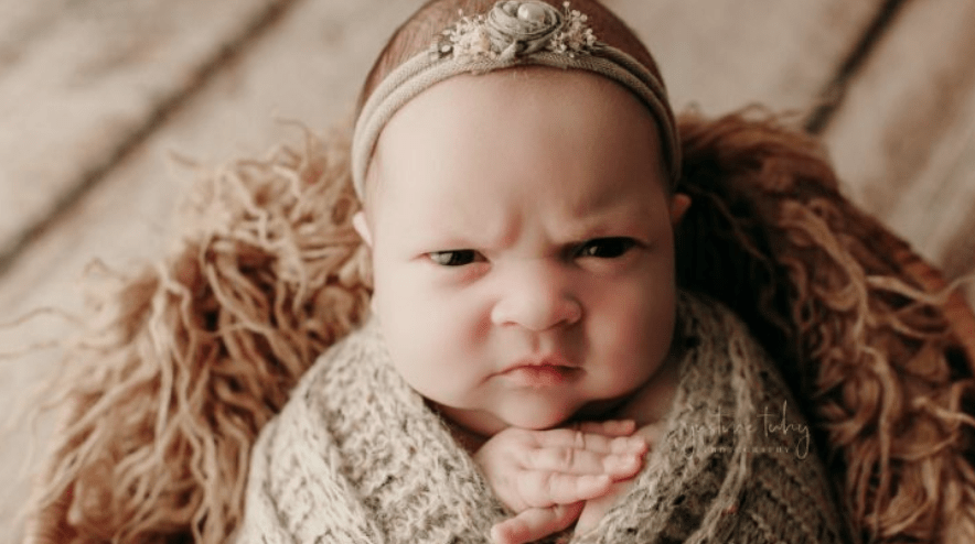 Baby goes viral for angry newborn photos - WSVN 7News | Miami News ...