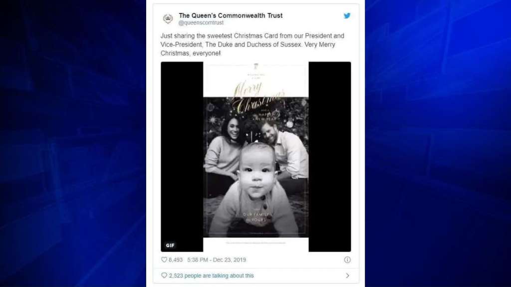Meghan, Harry and baby Archie release their first Christmas card – WSVN ...