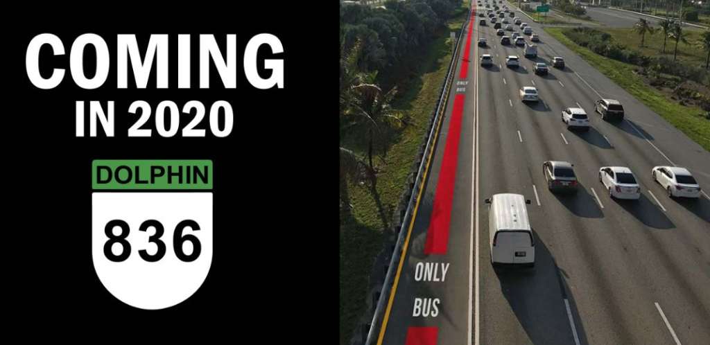 New dedicated bus lane on Dolphin Expressway to be used for free public ...