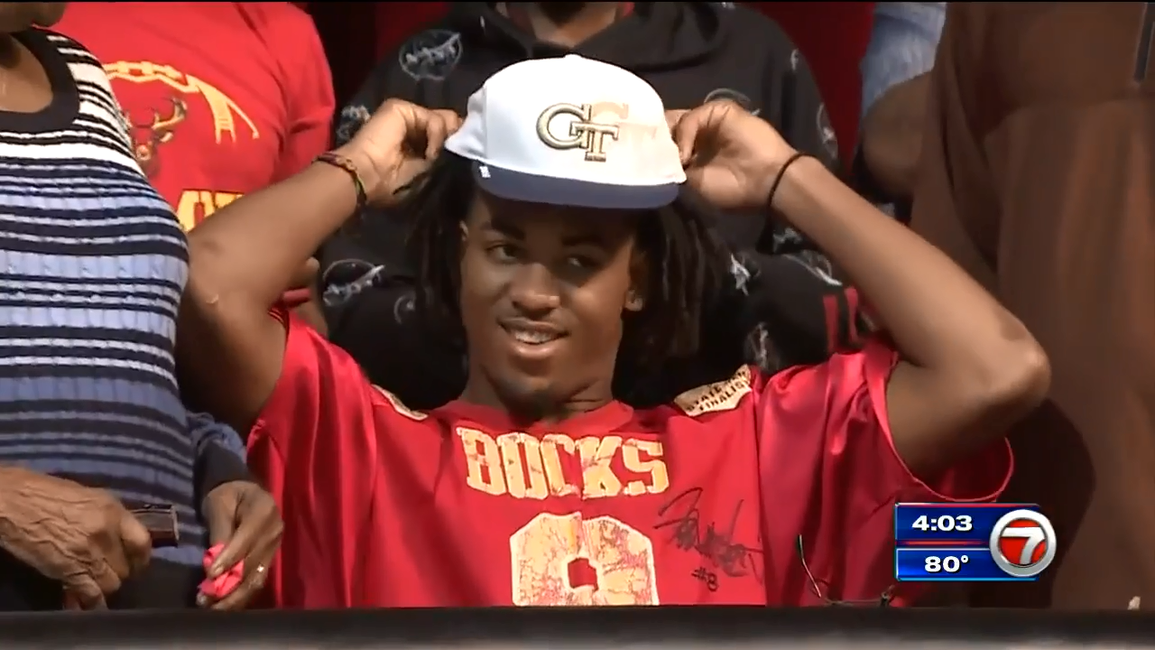 Family, community celebrates Georgia Tech football recruit’s life at ...