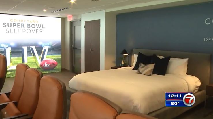 NFL, Courtyard by Marriott showcase Super Bowl suite at Hard Rock ...