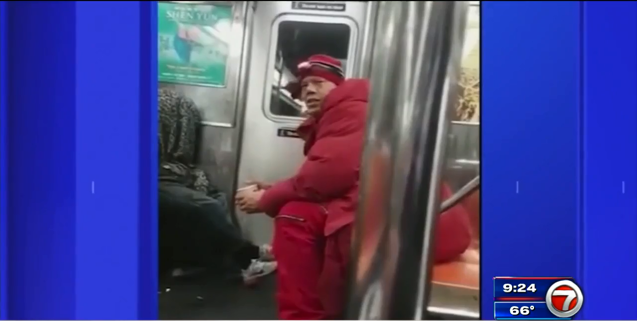 Man caught on video snatching woman from NYC subway train - WSVN 7News ...