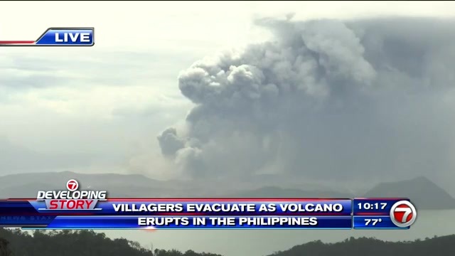 Lava gushes from Philippine volcano as ash spreads to Manila - WSVN ...