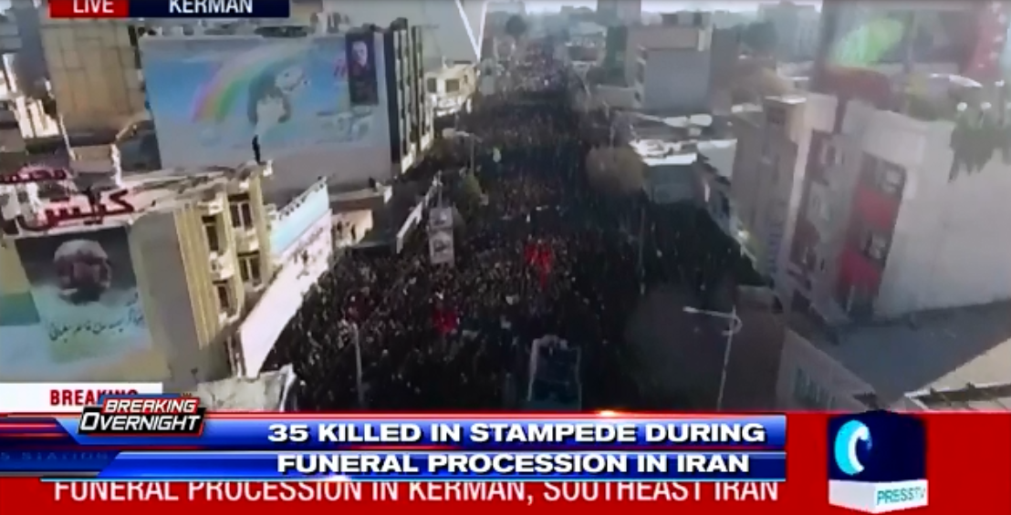 Stampede kills 56 at funeral for Iran general killed by US - WSVN 7News ...