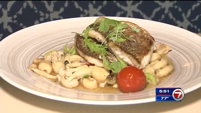 Pan-Seared Snapper with Rosé-Infused Celery Root Gnocchi/ Ilios, Fort ...