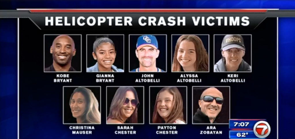 The bodies of Kobe Bryant and 8 others killed in helicopter crash have ...