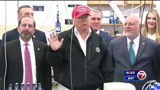 Trump’s CDC visit turns into scattershot defense on virus - WSVN 7News ...