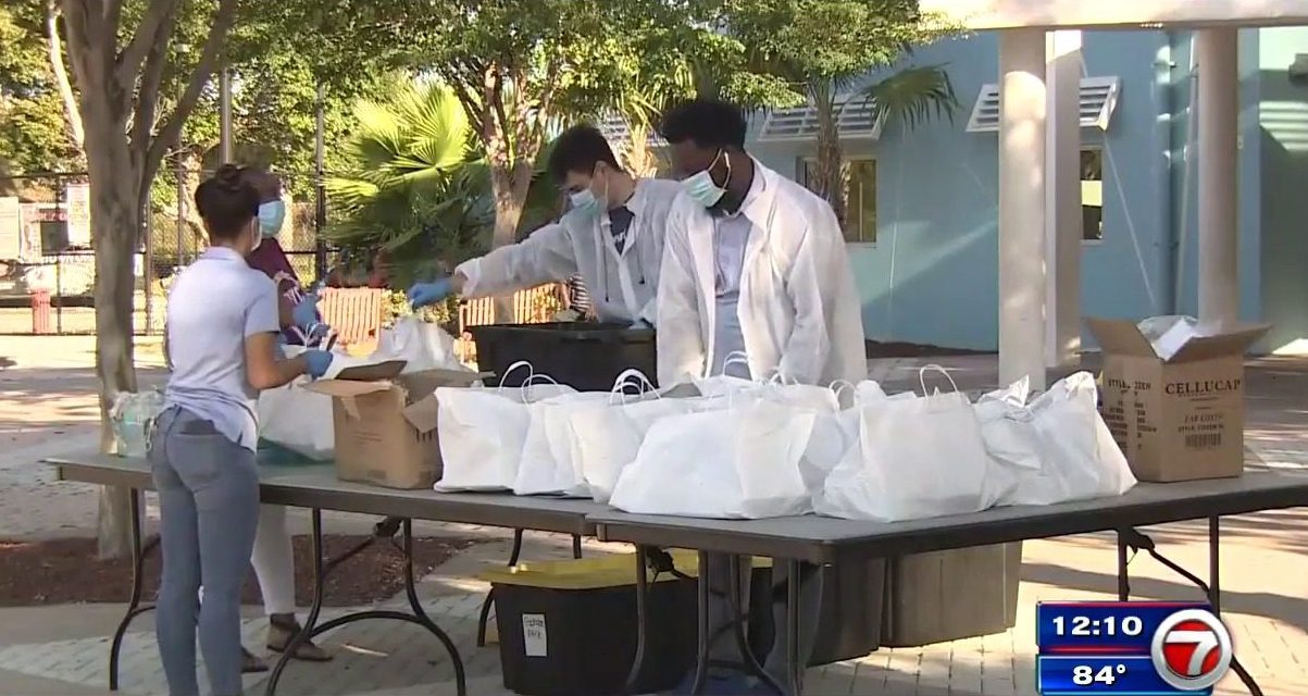 Gibson Park hosts free meal distribution; to be held 3 times a week ...