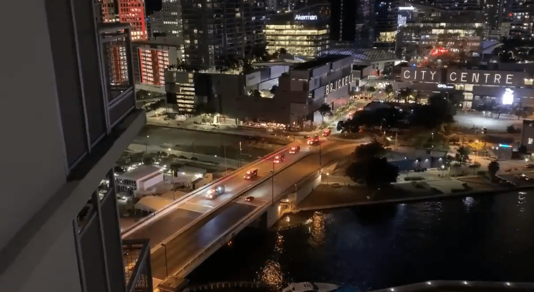 Residents cheered as Miami Fire Rescue paraded around Brickell with ...