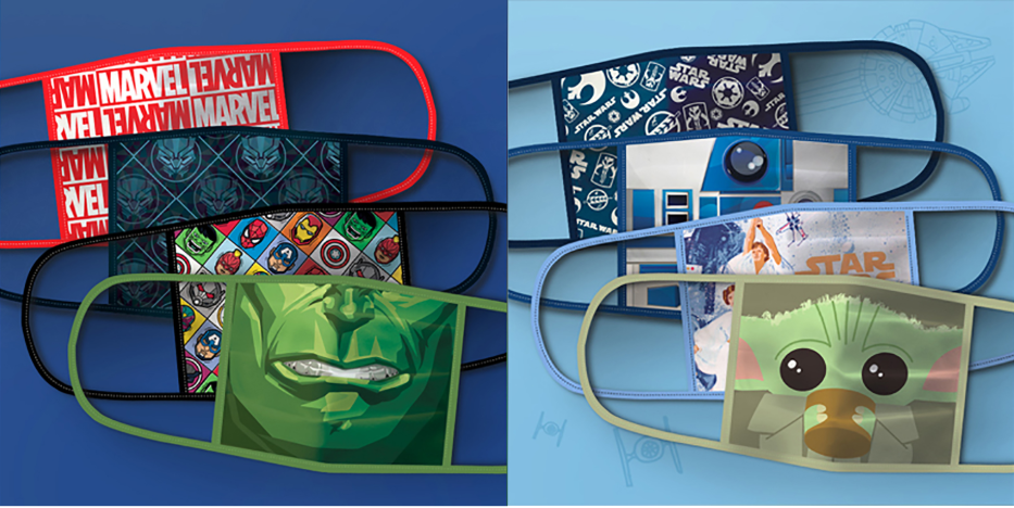 Disney’s new line of face masks features Baby Yoda, Hulk and more of ...