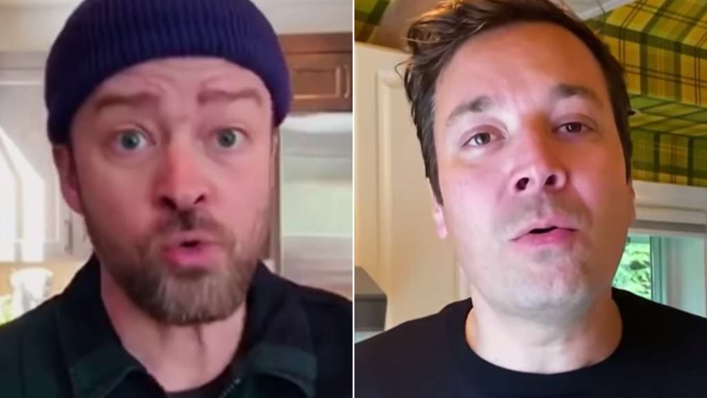 Jimmy Fallon and Justin Timberlake team up for a funky quarantine remix ...