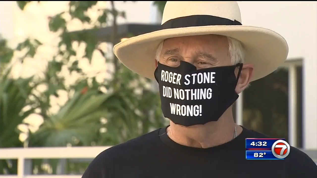 Roger Stone shares thoughts at Fort Lauderdale home while facing prison ...