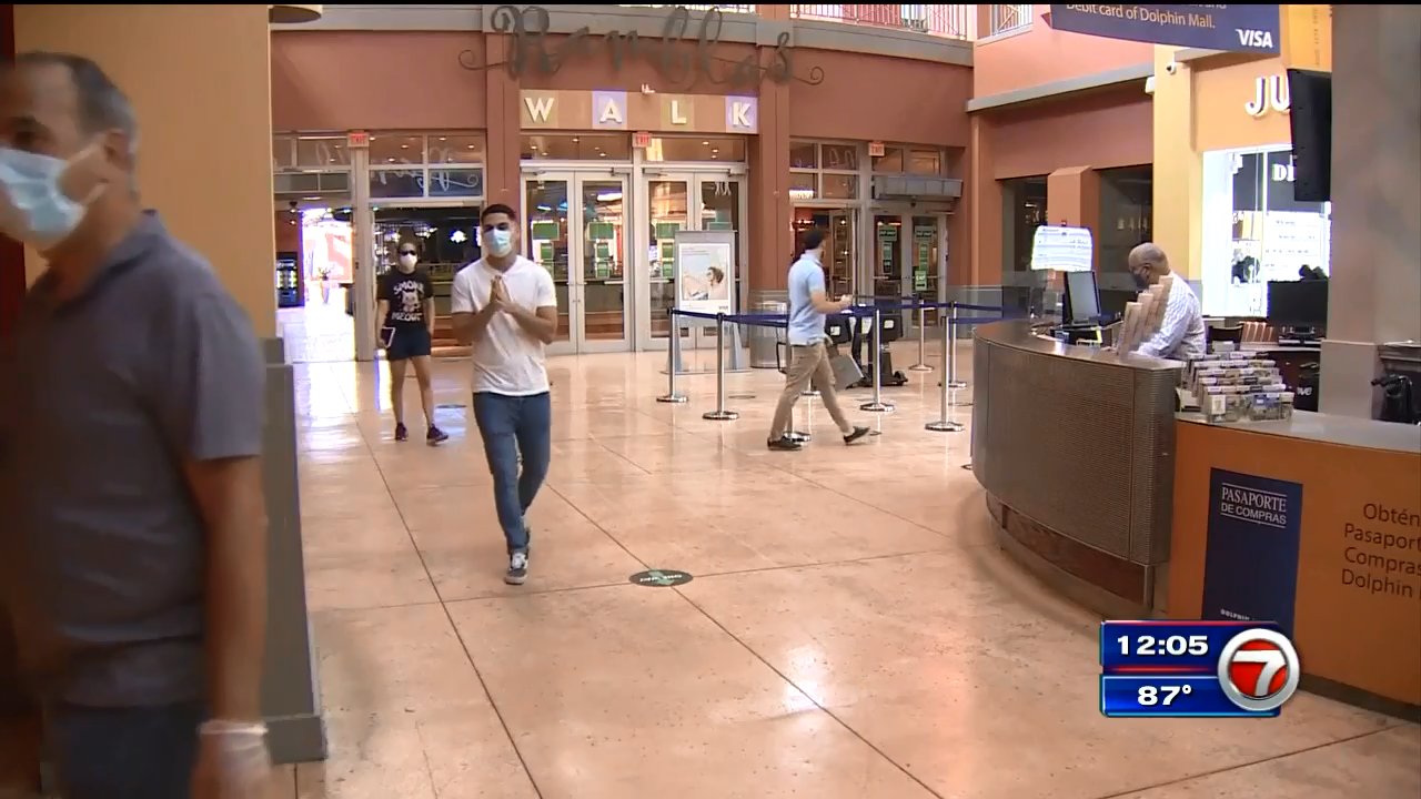 South Florida malls welcome customers as stores reopen - WSVN 7News ...