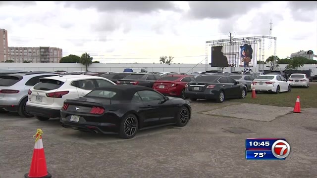 New drive-in theater opens in North Miami amid pandemic – WSVN 7News ...