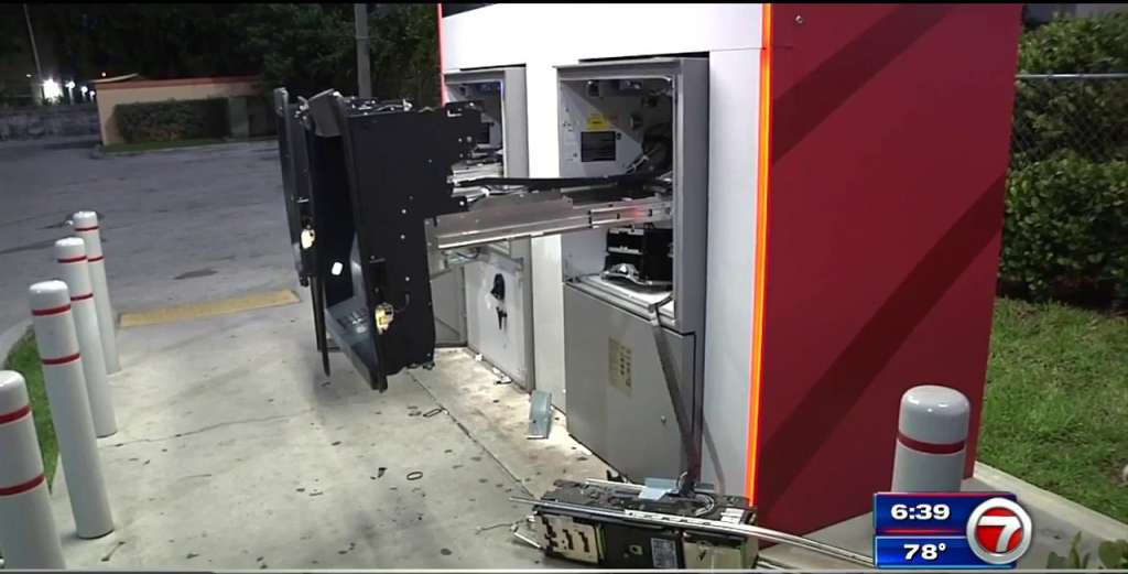 Police catch crook accused of trying to break into Bank of America ATM ...