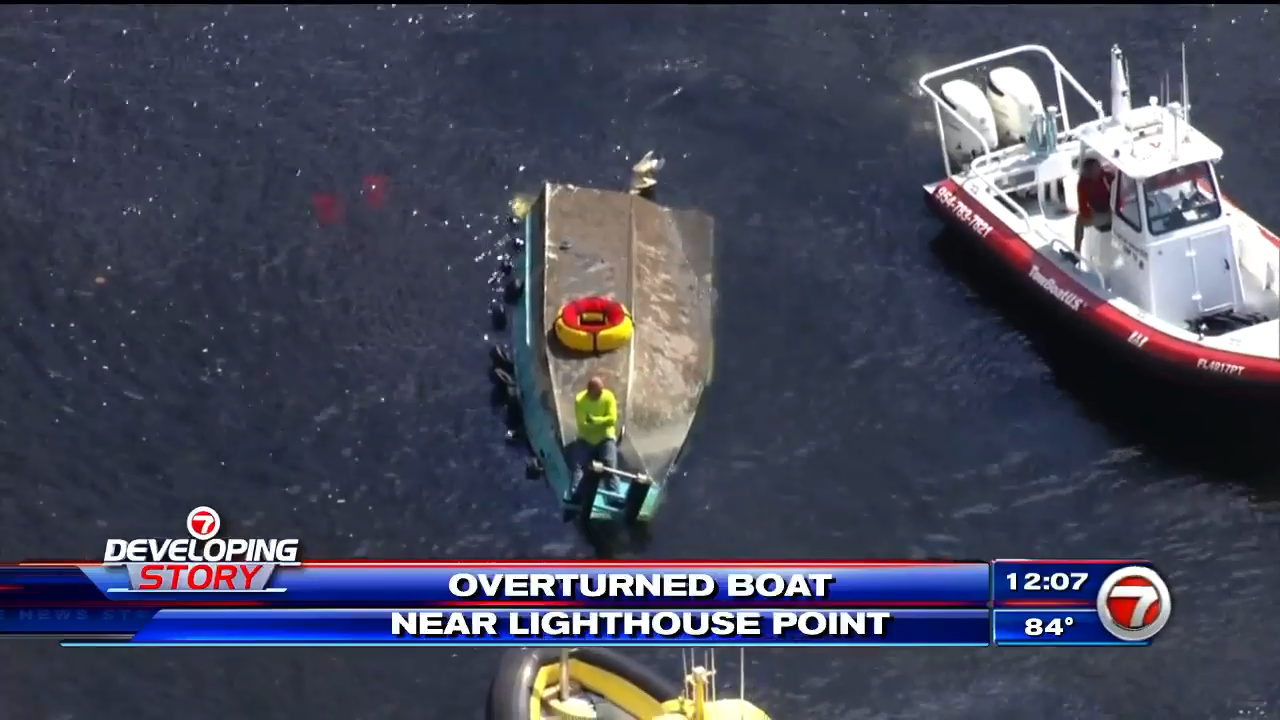 Man OK after small boat capsizes near Lighthouse Point - WSVN 7News ...