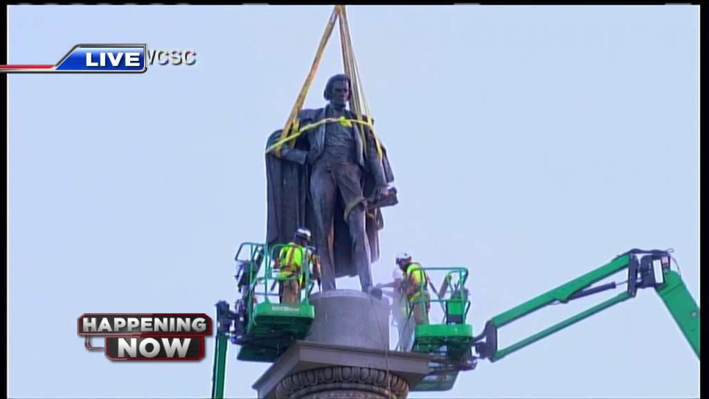 Slavery advocate’s statue being removed in South Carolina – WSVN 7News ...