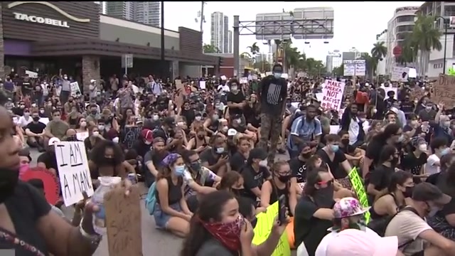 Hundreds march in Miami after week of peaceful protests, unrest – WSVN ...