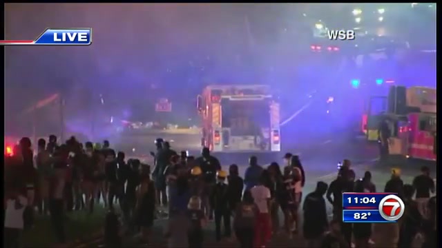 Atlanta protesters block interstate, set fire to Wendy’s where police ...