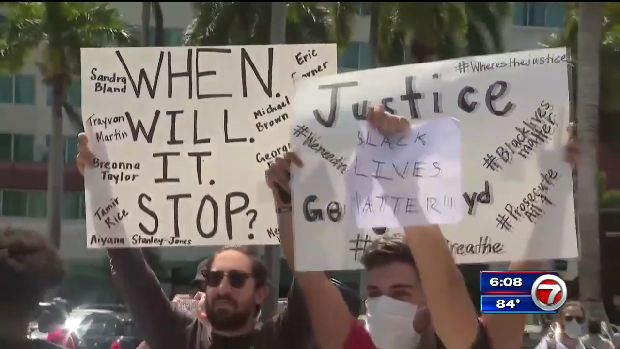 Protests throughout South Florida feel different to those touched by ...