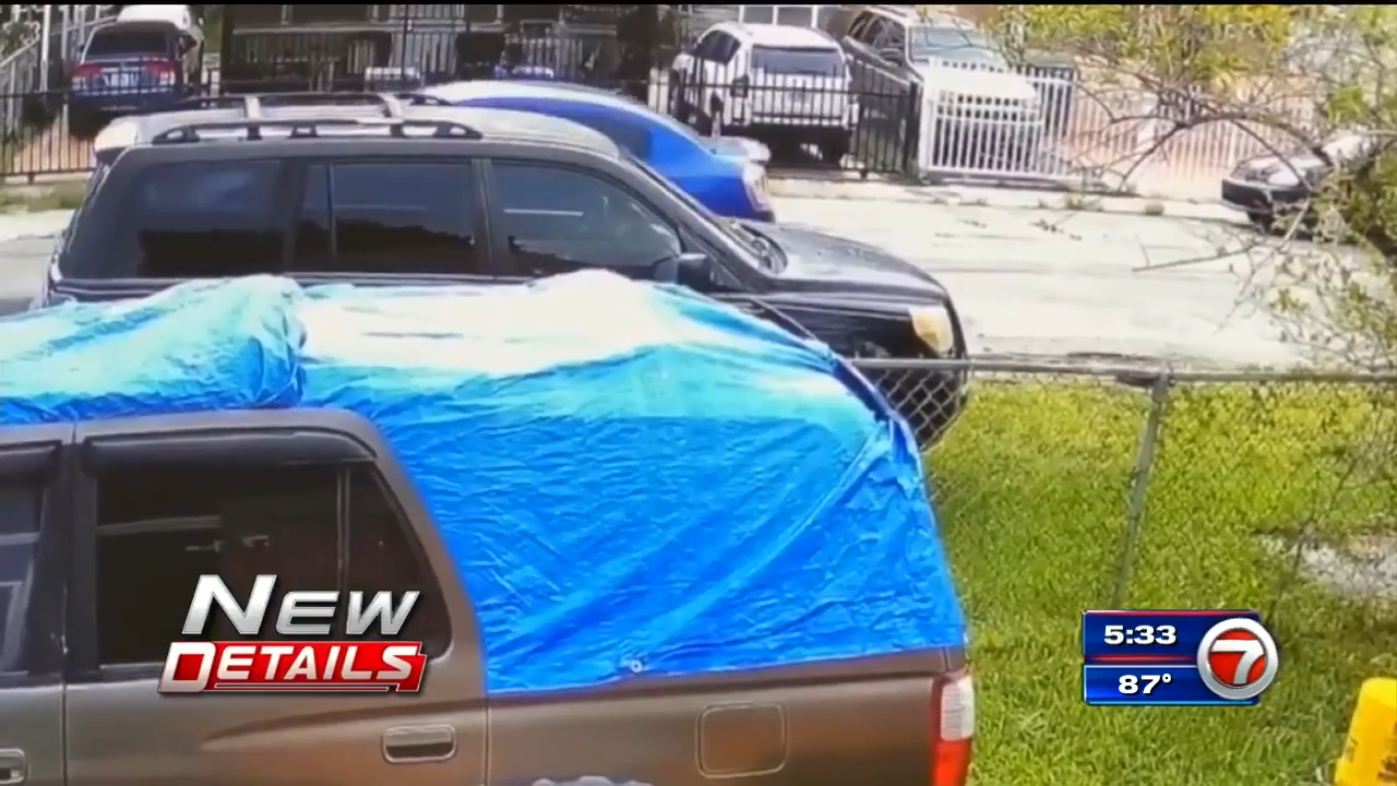 Surveillance video captures drive-by shooting in Miami - WSVN 7News ...